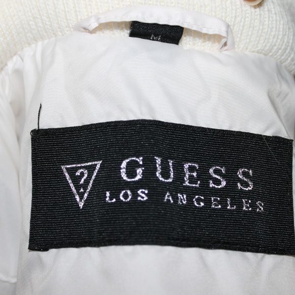 Guess | Jackets & Coats | Guess White Puffer Jacketlike New | Poshmark
